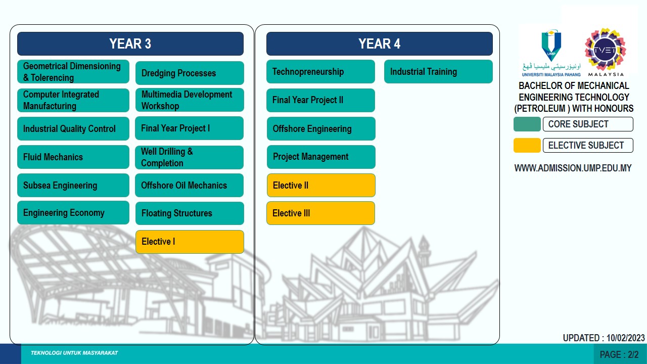 UMP Admission - Bachelor of Mechanical Engineering Technology ...
